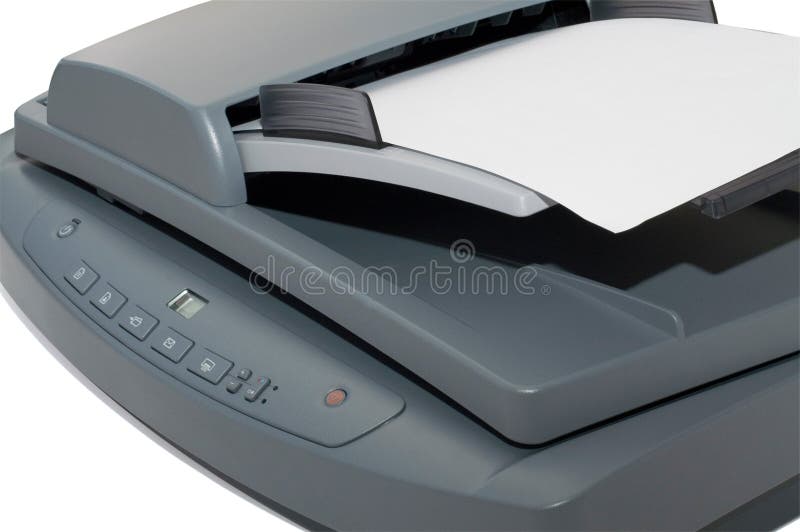 Multifunctional Flatbed Scanner Stock Photo - Image of facsimile ...