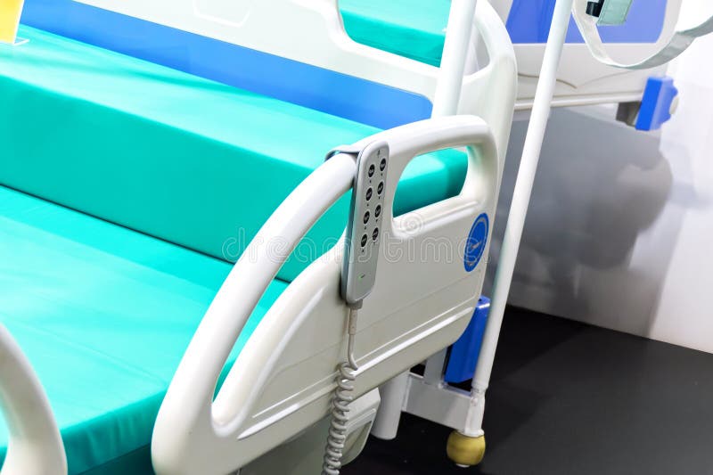 Multifunctional Hospital Bed for Intensive Care Unit Stock Photo ...