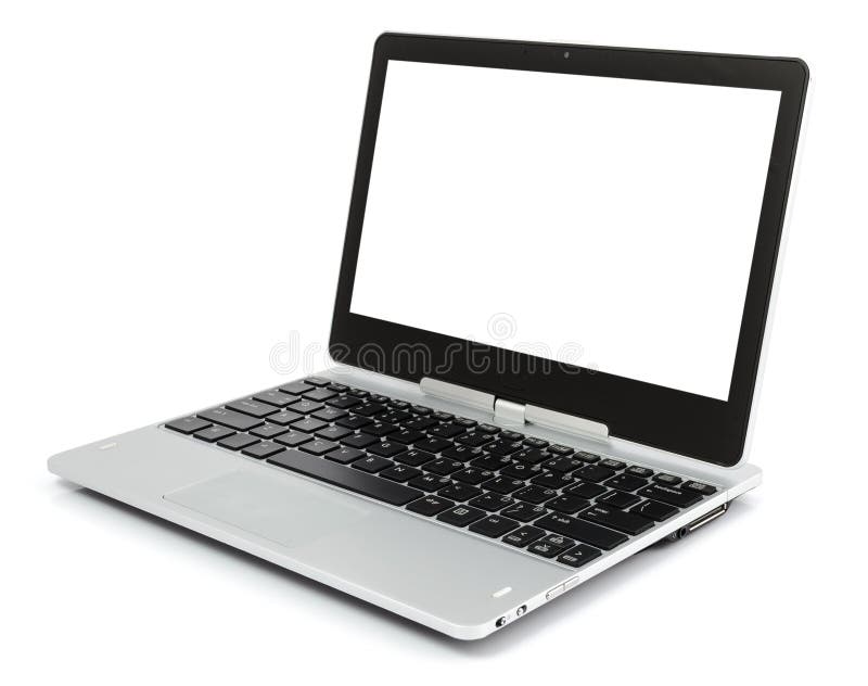 Multifunctional Laptop-transformer with Blank Screen Stock Photo ...