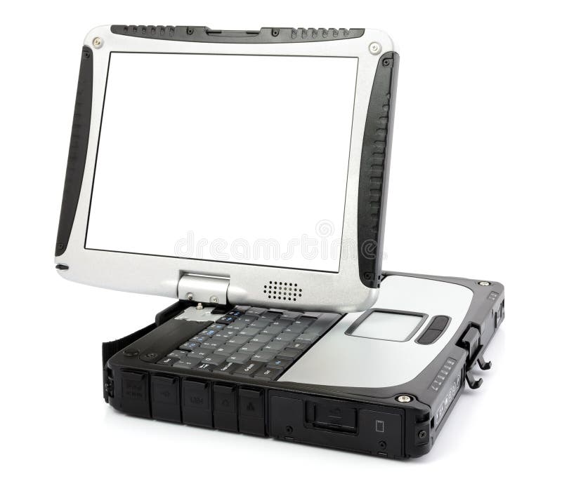 Multifunctional Laptop-transformer with Blank Screen Stock Photo ...