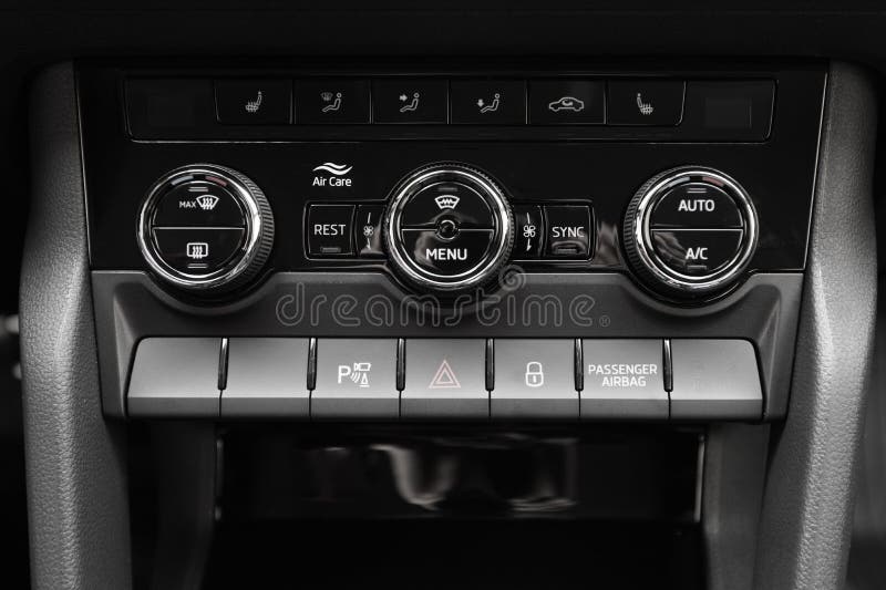 Multifunctional Rotary Button Car Interior Parts Stock Photo - Image of ...