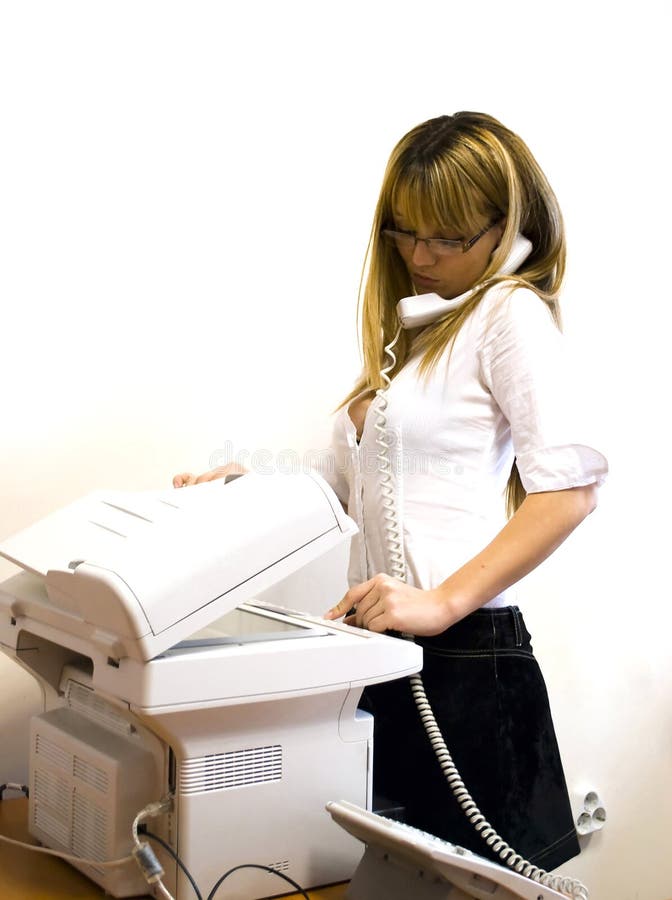 Multifunctional secretary stock image. Image of looking - 12765369