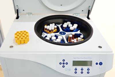 Multifunctional Tabletop Centrifuge in Laboratory Stock Photo - Image ...