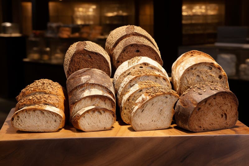 Multigrain Bread on Display Stock Illustration - Illustration of ...