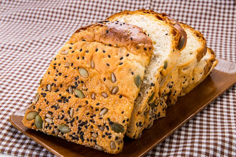 Multigrain bread. stock image. Image of mineral, seed - 117195763