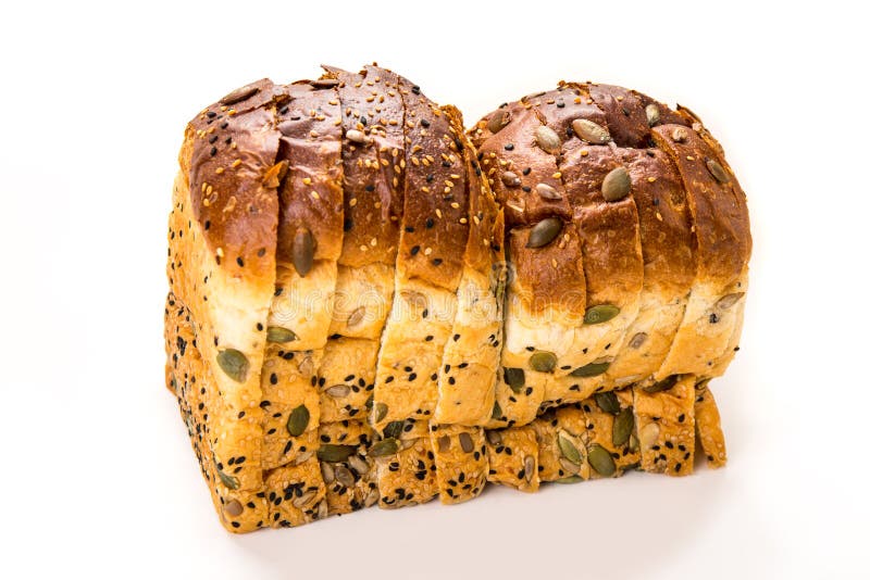 Multigrain bread. stock photo. Image of crust, wheat - 117195782