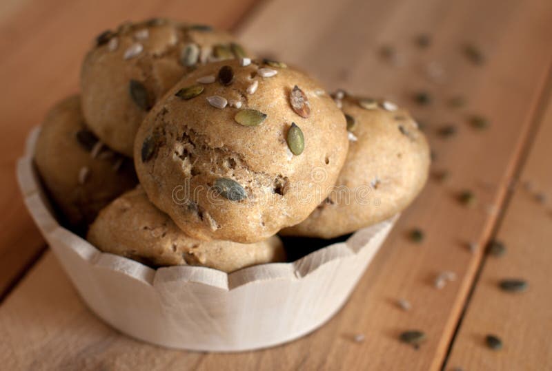 Multigrain buns stock image. Image of multigrain, focus - 38947789