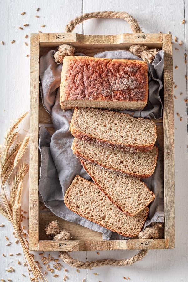 Multigrain Loaf of Breads Made of Sourdough and Flour Stock Image ...