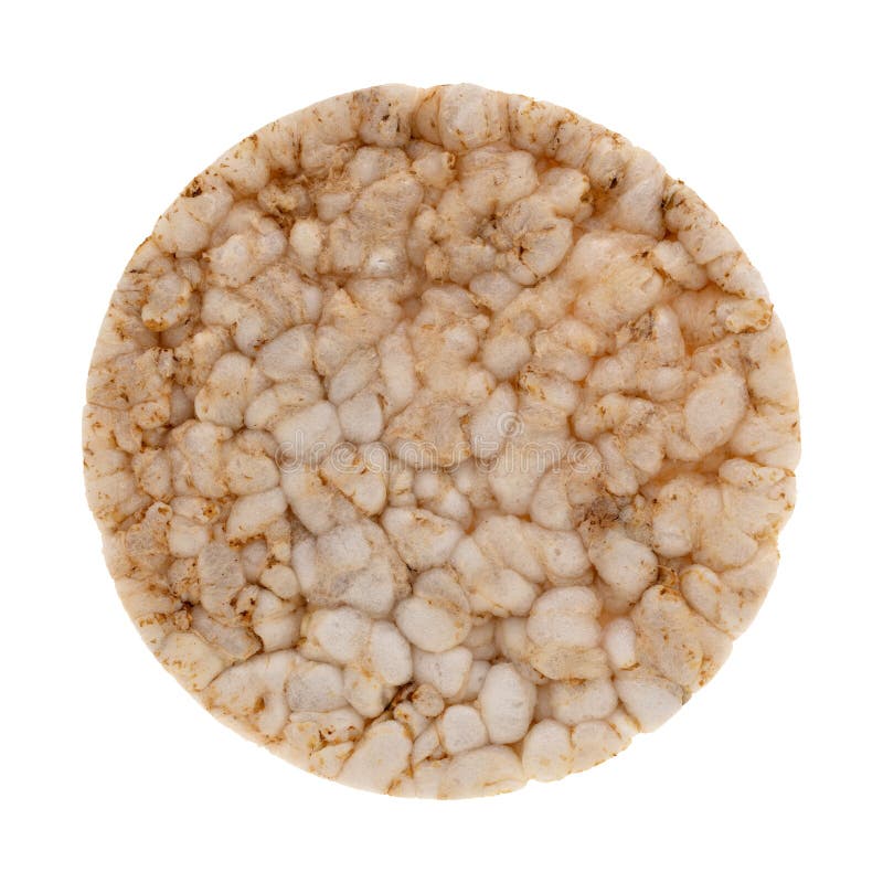 Multigrain Rice Cake on a White Background Stock Image - Image of snack ...