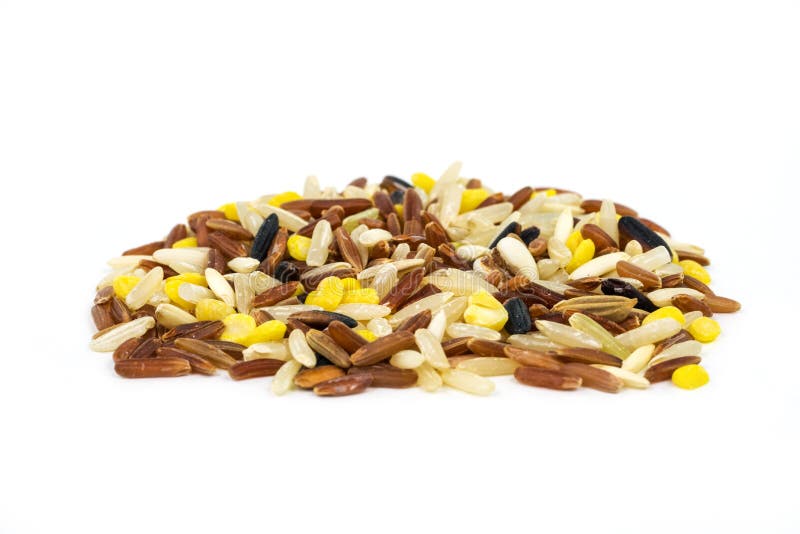 Multigrain Rice stock image. Image of white, isolated - 62163095