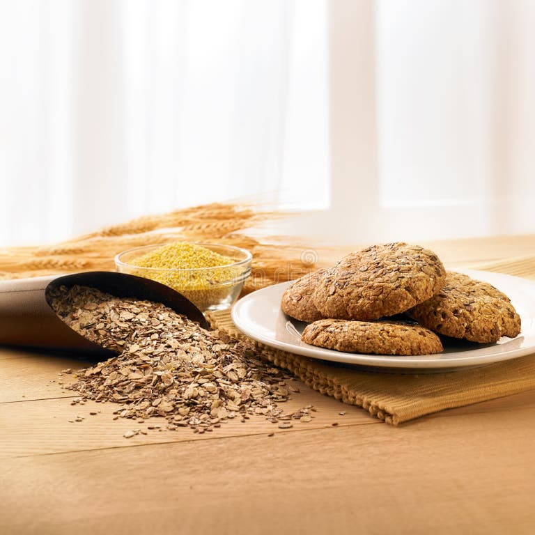 Multigrains biscuits stock photo. Image of hydrate, biscuits - 18282038