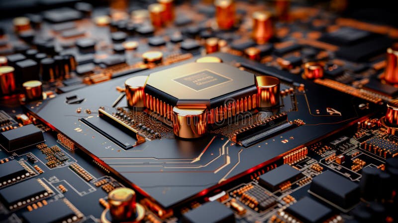 Multilayer Motherboard Hosts Microchips and Controllers, Powering Next ...
