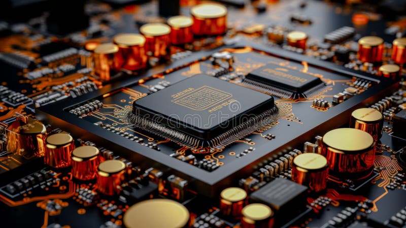 Multilayer Motherboard Hosts Microchips and Controllers, Powering Next ...