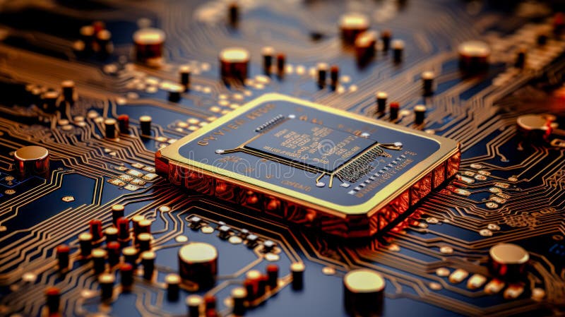 Multilayer Motherboard Hosts Microchips and Controllers, Powering Next ...