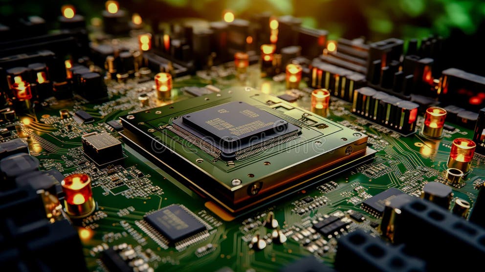 Multilayer Motherboard Hosts Microchips and Controllers, Powering Next ...