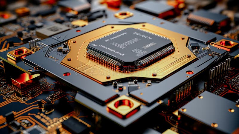 Multilayer Motherboard Hosts Microchips and Controllers, Powering Next ...