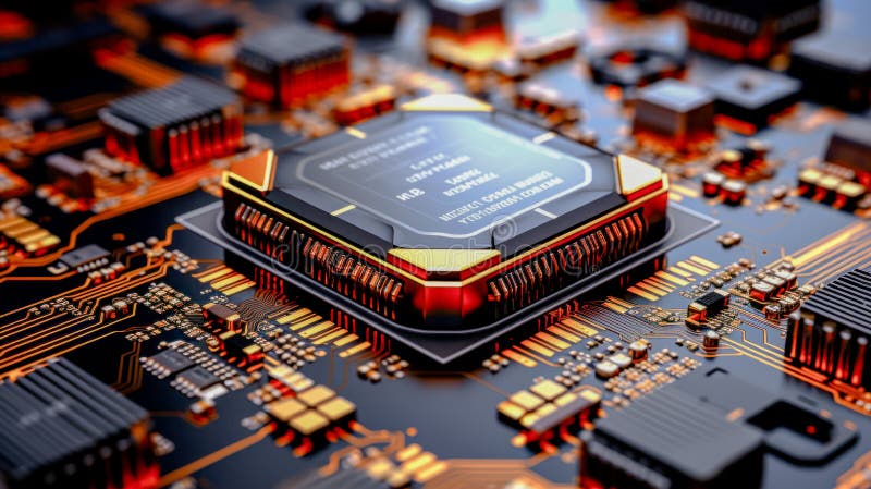 Multilayer Motherboard Hosts Microchips and Controllers, Powering Next ...