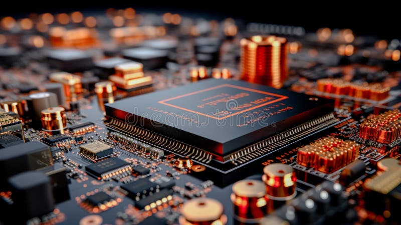 Multilayer Motherboard Hosts Microchips and Controllers, Powering Next ...
