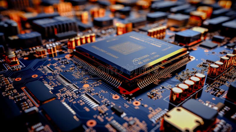 Multilayer Motherboard Hosts Microchips and Controllers, Powering Next ...