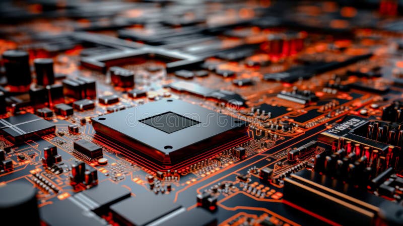 Multilayer Motherboard Hosts Microchips and Controllers, Powering Next ...