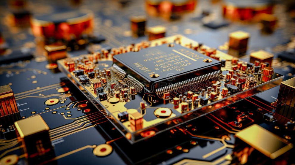 Multilayer Motherboard Hosts Microchips and Controllers, Powering Next ...