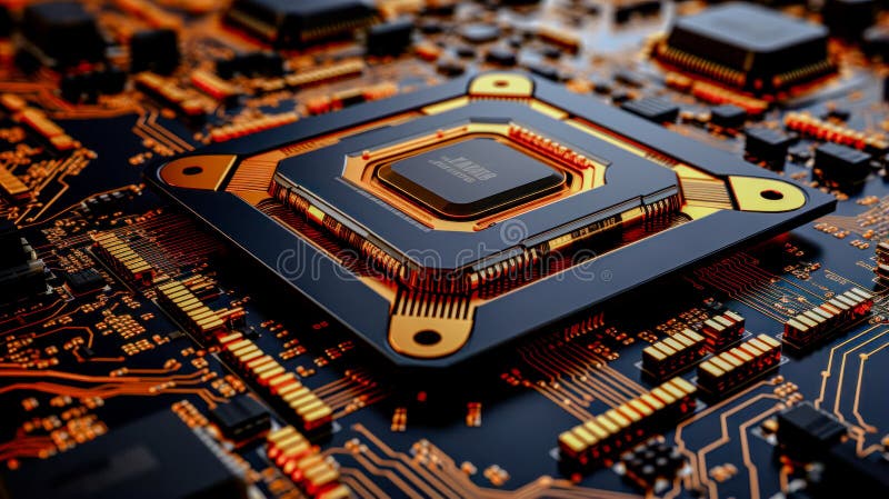 Multilayer Motherboard Hosts Microchips and Controllers, Powering Next ...