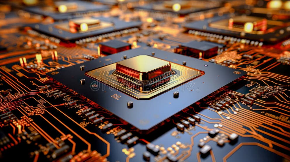 Multilayer Motherboard Hosts Microchips and Controllers, Powering Next ...
