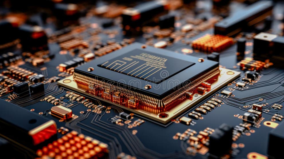 Multilayer Motherboard Hosts Microchips and Controllers, Powering Next ...