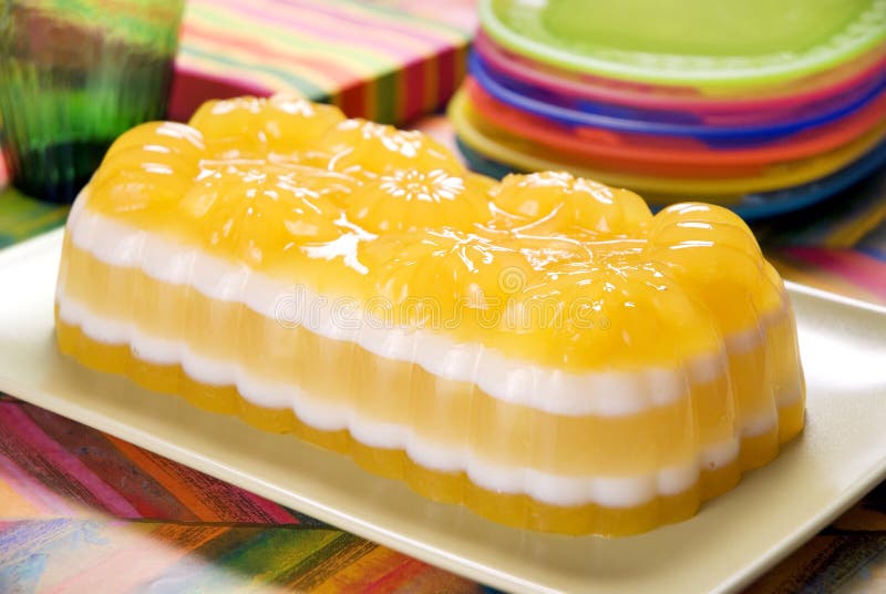 Multilayer party gelatin stock image. Image of dessert - 17014553