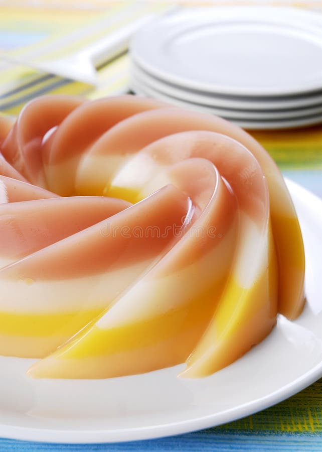 Multilayer party jelly stock photo. Image of isolated - 17014120