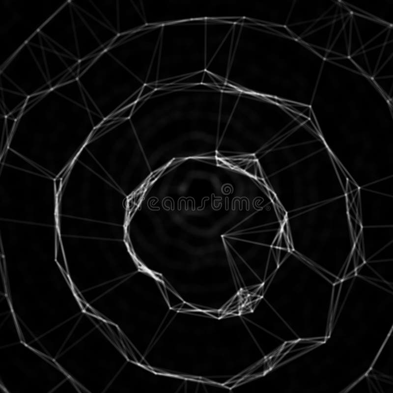 Multilayer Sphere of Honeycombs. Futuristic Black Hexagon Background ...