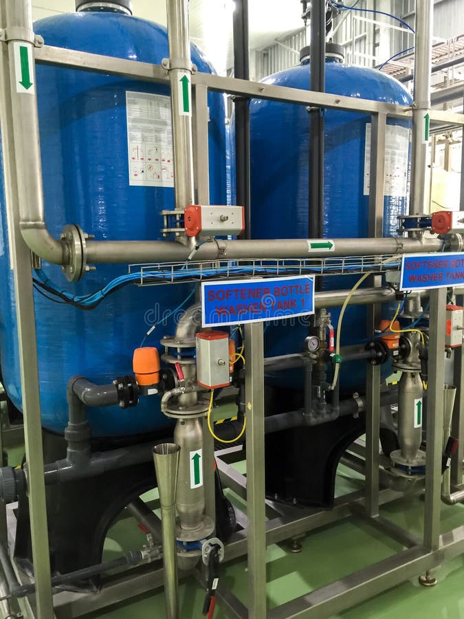 Multilayer Water Filter Tank for Drinking Water Production Stock Photo ...