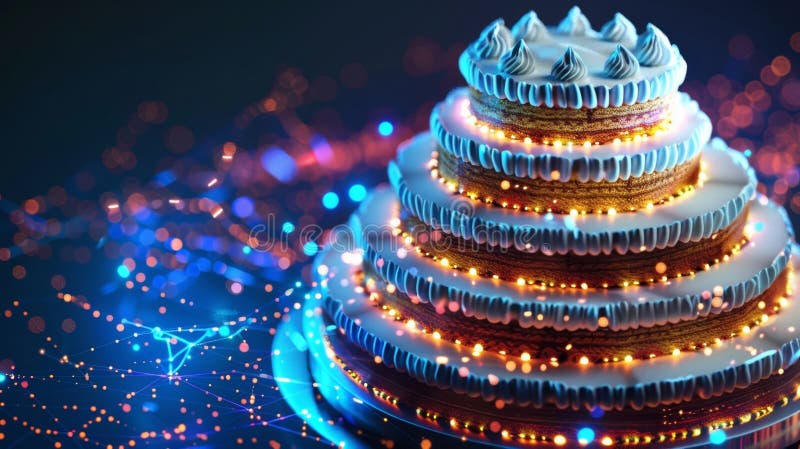 A Multilayered Cake Each Tier Representing a Different Layer of ...