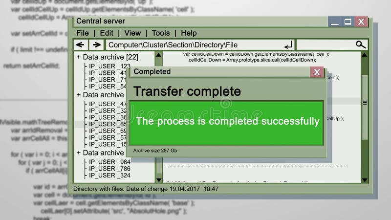 Abstract Transfer Complete Illustration Stock Illustration ...
