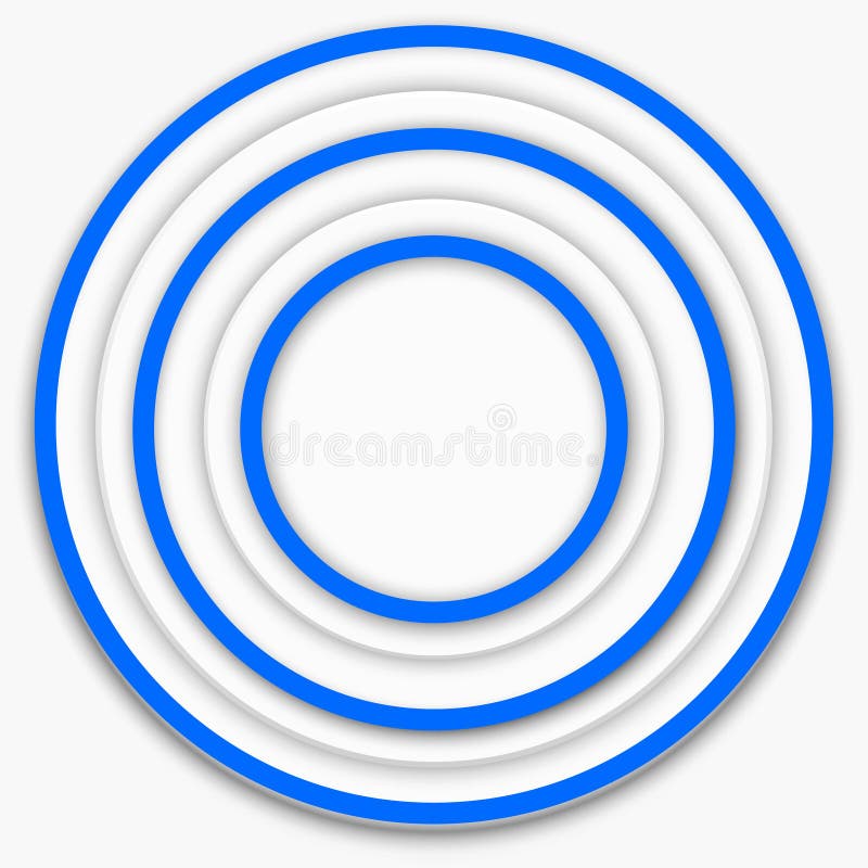 Multilayered Grey Background with Blue Rings Stock Vector ...