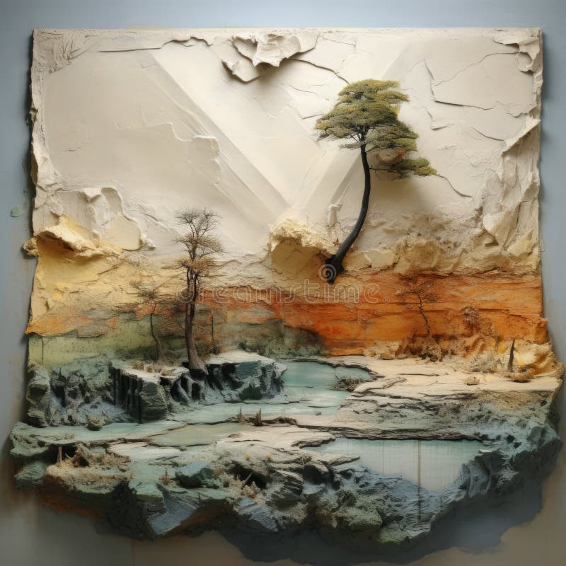 Multilayered Plaster Landscape Canvas: a Three-dimensional Masterpiece ...