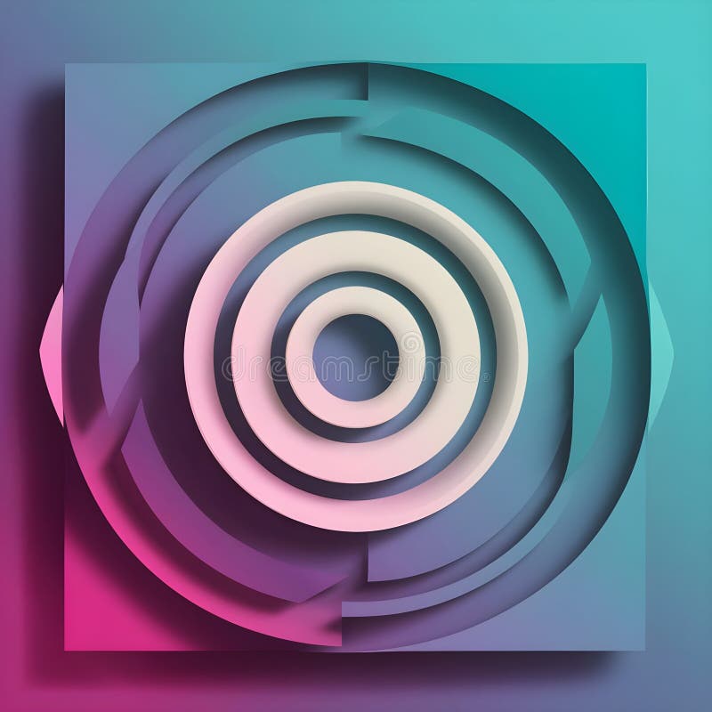 Multilayers Color Texture 3d Papercut Layers in Gr Stock Illustration ...