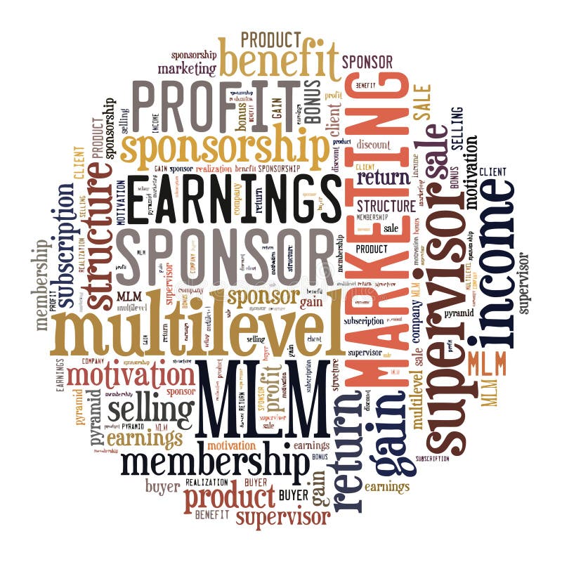 Multilevel Marketing Tag Cloud - Vector Illustration Stock Vector ...