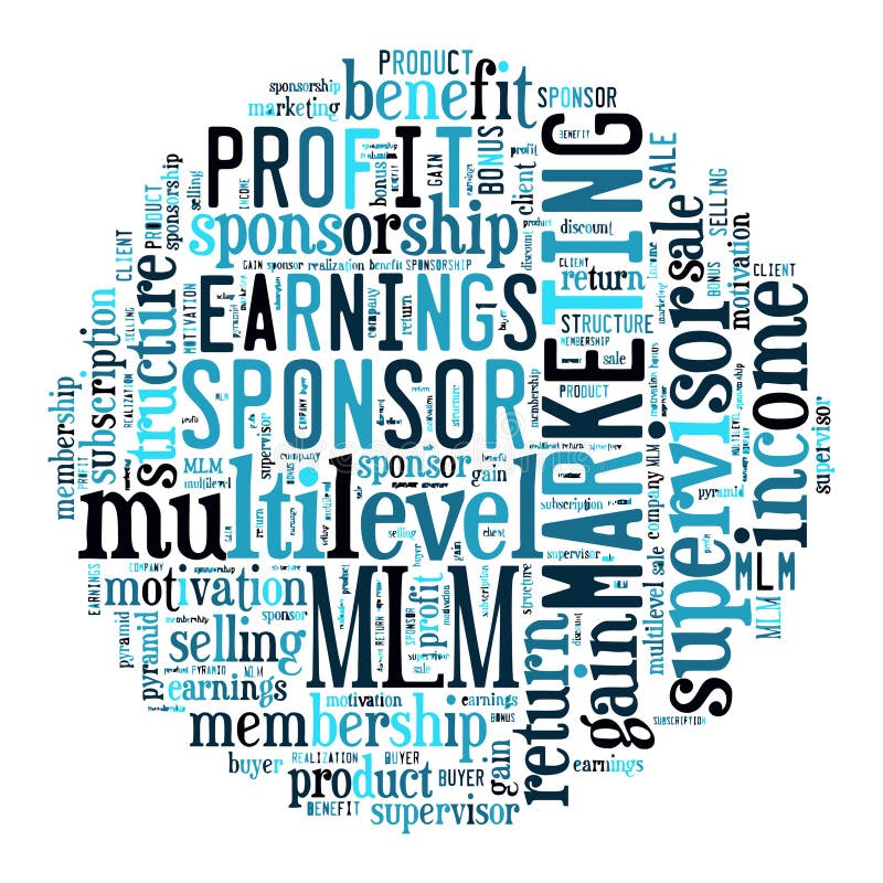 Multilevel Marketing Tag Cloud - Vector Illustration Stock Vector ...