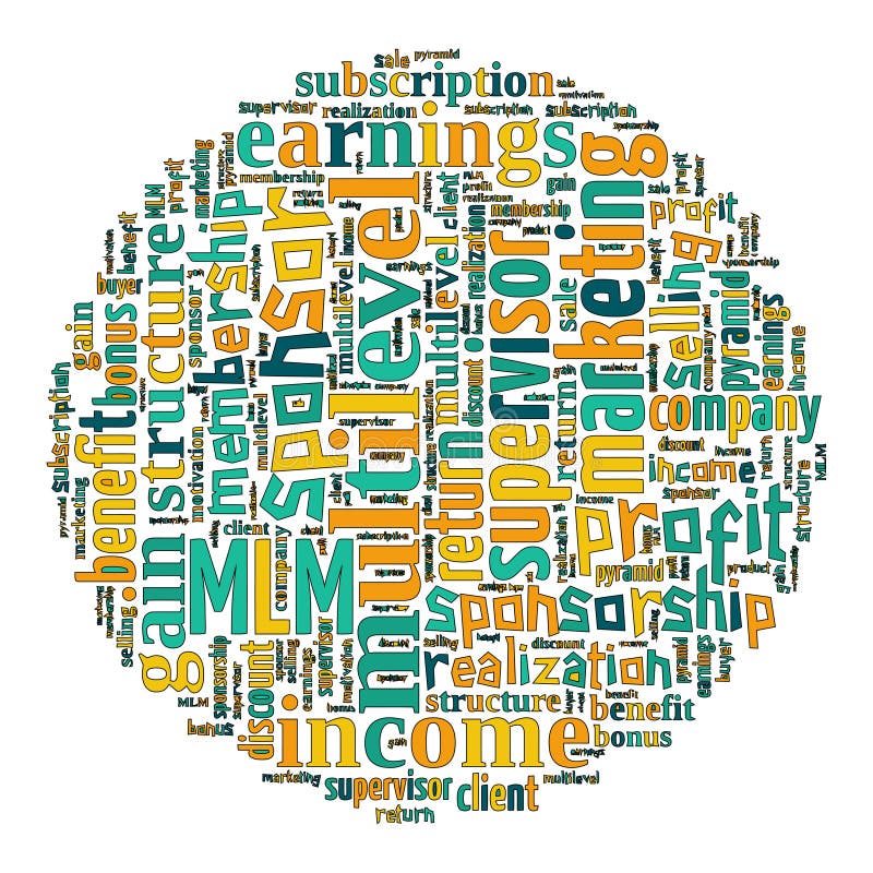 Multilevel Marketing Tag Cloud - Vector Illustration Stock Vector ...