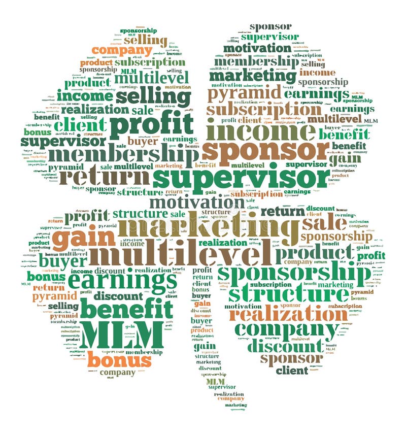 Multilevel Marketing Tag Cloud - Vector Illustration Stock Vector ...