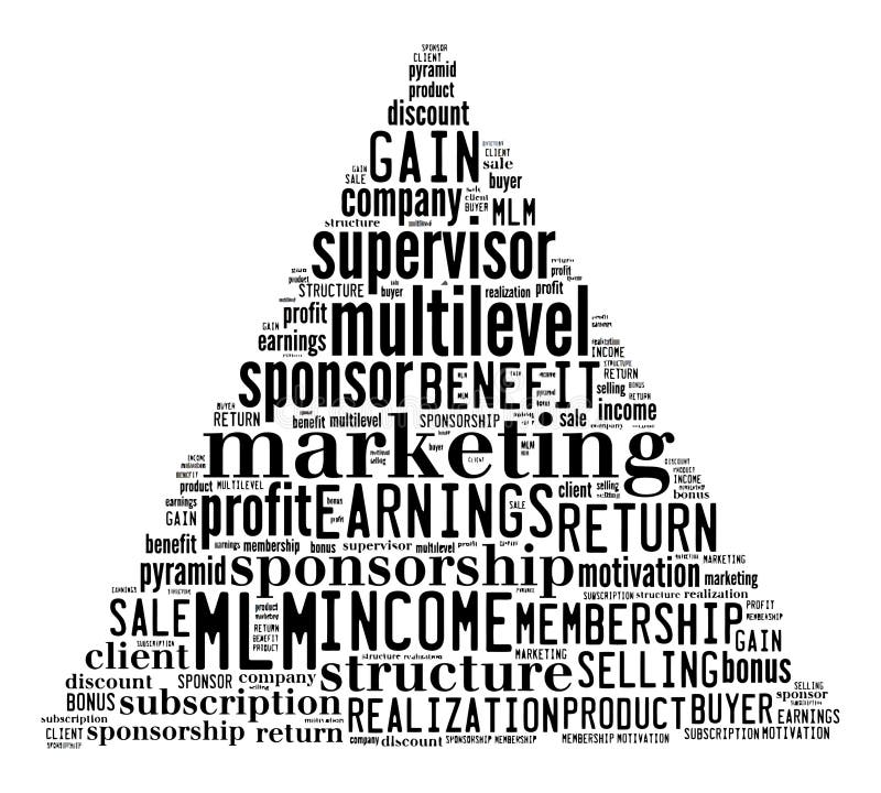 Multilevel Marketing Tag Cloud - Vector Illustration Stock Vector ...