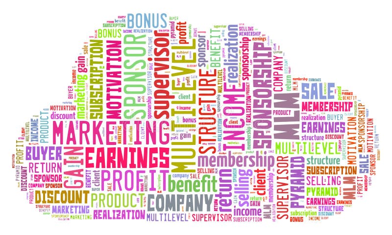 Multilevel Marketing Tag Cloud - Vector Illustration Stock Vector ...