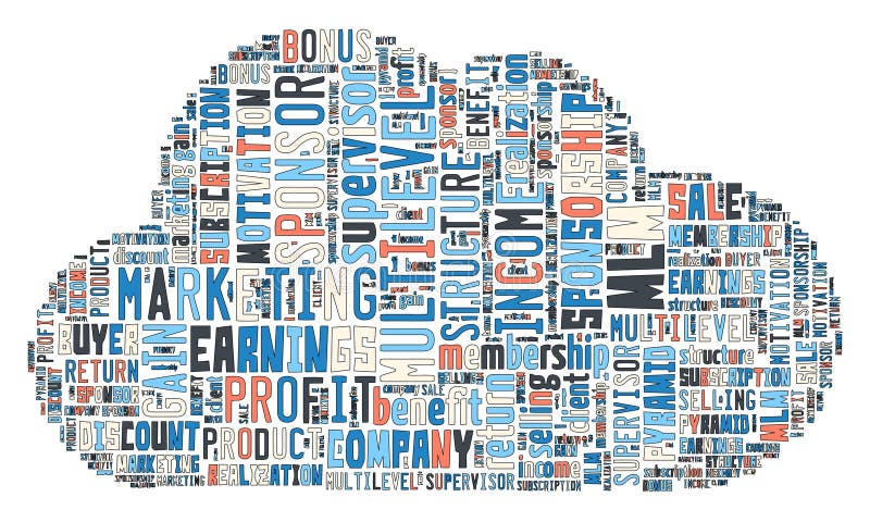Multilevel Marketing Tag Cloud - Vector Illustration Stock Vector ...
