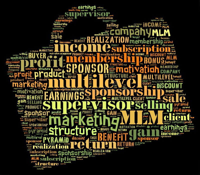 Multilevel Marketing Tag Cloud - Vector Illustration Stock Vector ...