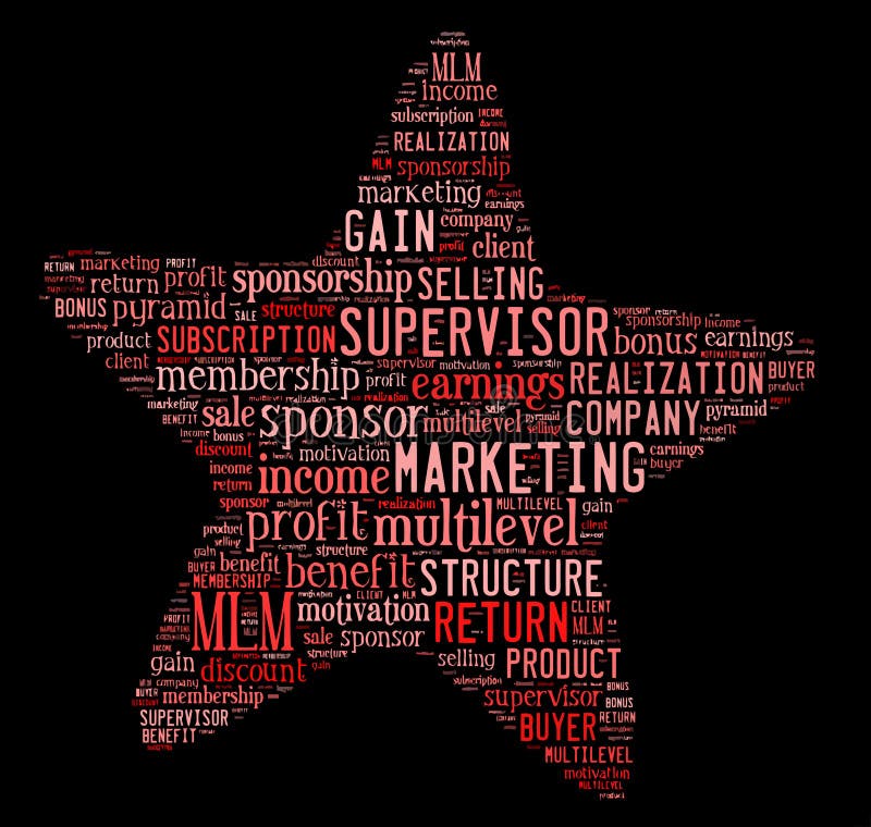 Multilevel Marketing Tag Cloud - Vector Illustration Stock Vector ...