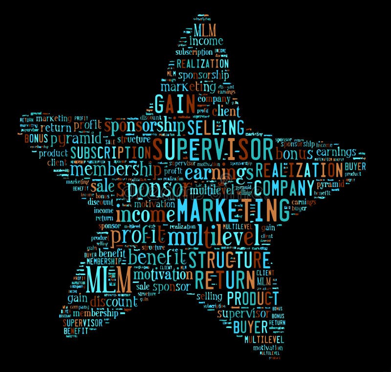 Multilevel Marketing Tag Cloud - Vector Illustration Stock Vector ...