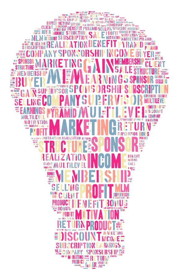Multilevel Marketing Tag Cloud - Vector Illustration Stock Vector ...