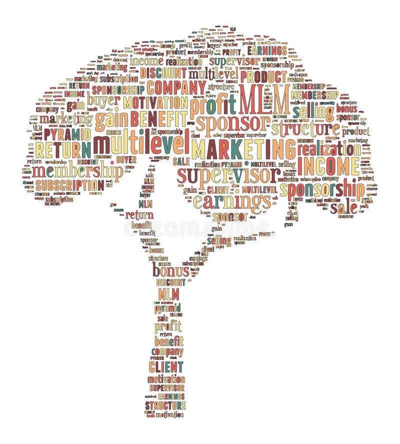 Multilevel Marketing Tag Cloud - Vector Illustration Stock Vector ...