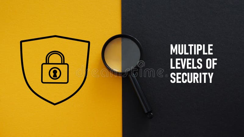 Multilevel Security or Multiple Levels of Security MLS. Stock Photo ...